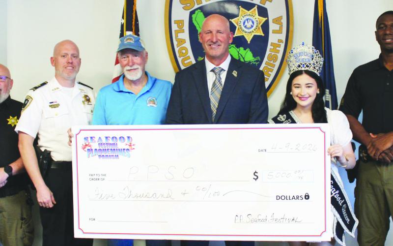 Seafood Festival Donates $5,000 to PPSO DICE Unit | The Plaquemines Gazette